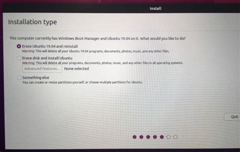 partitioning how to overwrite to the older version ubuntu in dual