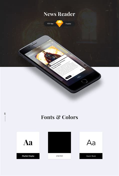 News Reader IOS App Freebie On Behance