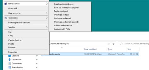 How Can I Optimize A File From Within Windows Explorer Or Finder