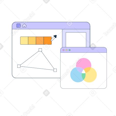 Workflow In Graphic Design Software Illustration In PNG SVG