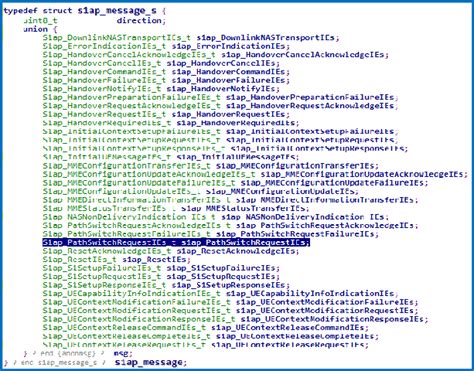 The Definition Of The Structure Data Type Struct S1apmessages