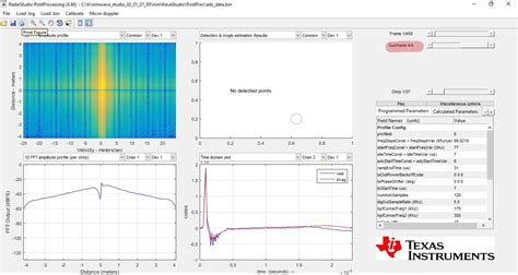 AWR BOOST DCA EVM Mmwave Studio PostProc Of Of D FFT In Advanced Frame