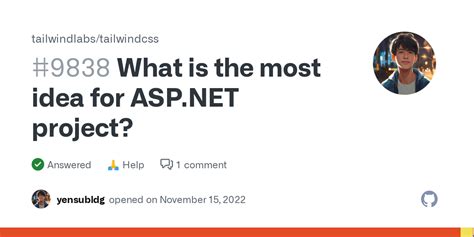 What Is The Most Idea For ASP NET Project Tailwindlabs Tailwindcss Discussion GitHub