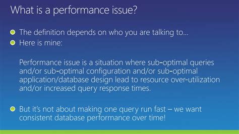 Ppt Dat340 Sql Server Performance Series Part 1 Introduction To Performance Tuning