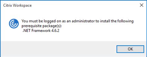 Citrix Workspace Not Installing