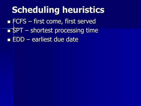 Ppt Scheduling Powerpoint Presentation Free Download Id2767662