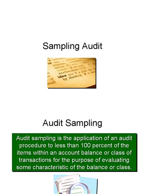 Sampling Audit Pdf Statistics Sampling Statistics