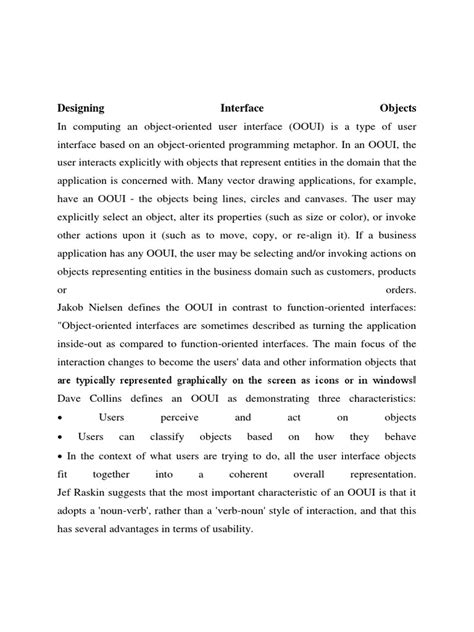 6 Designing Interface Objects Pdf Computer Engineering Computer