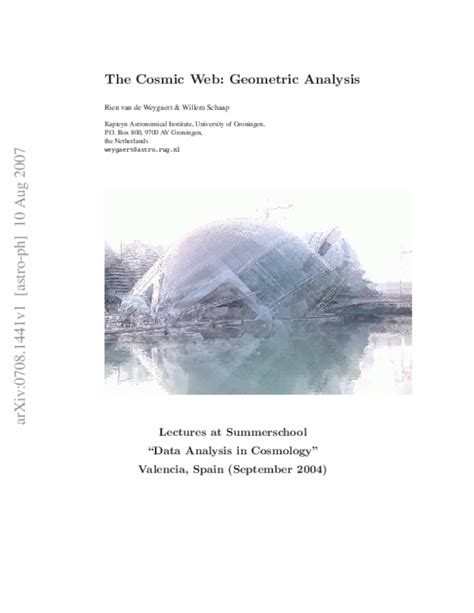 Pdf Data Analysis In Cosmology