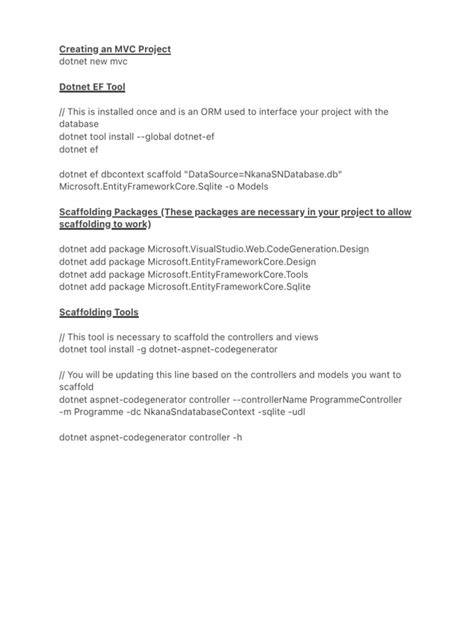 Creating An Mvc Project Pdf Computers