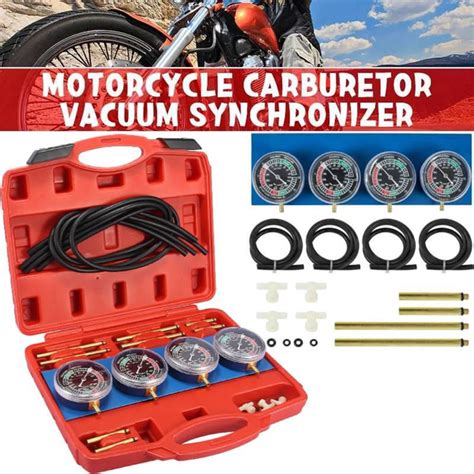1 Set Universal Motorcycle Fuel Vacuum Carburetor Synchronizer ...