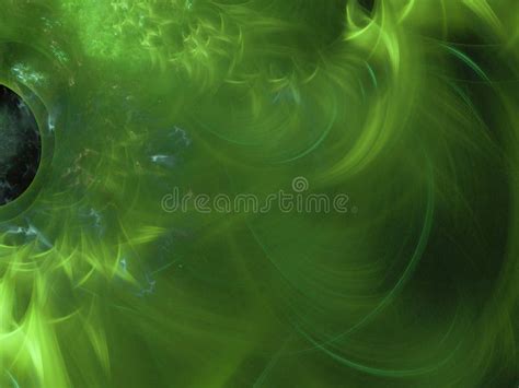 Fractal Abstract Green Cover Pattern Elegant Sparkle Effect Surreal