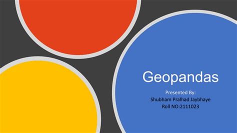 Geopandaspptx Geography Science