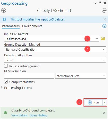 How To Extract LAS Ground Points From A LAS Dataset To A TIN Layer In ArcGIS Pro