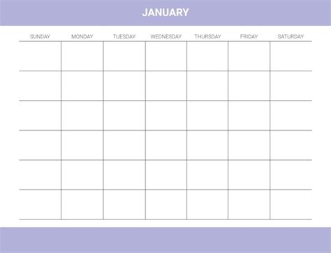 빈 월간 캘린더 페이지 프리미엄 벡터