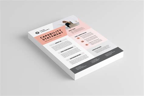 Capability Statement Ms Word And Indesign Print Templates Ft Capability And Microsoft Envato