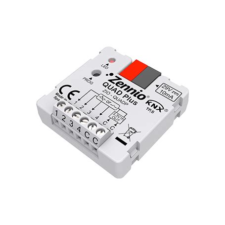 KNX INPUT MODULE WITH ANALOG DIGITAL INPUTS ZIO QUADP ZENNIO