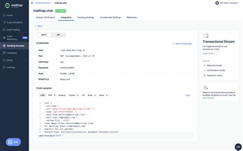 how to migrate to mailtrap