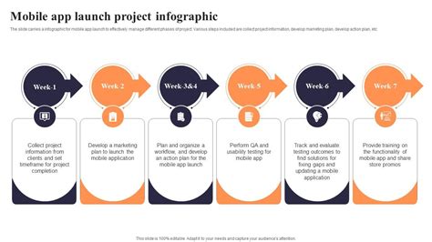 Mobile App Launch Project Infographic Ppt Presentation