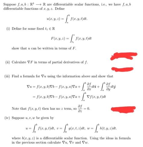 Solved Suppose F Ab R3 R Are Differentiable Scalar