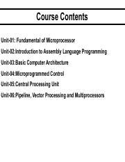 Introduction to Microprocessors: Fundamentals, Architecture, and | Course Hero