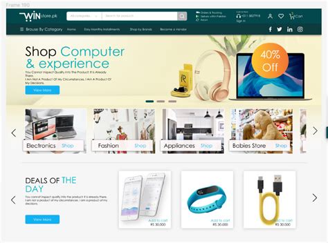 E Commerce Web Site Figma