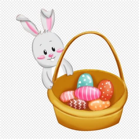 계란과 토끼 바구니 이미지 사진 401692155 무료 다운로드
