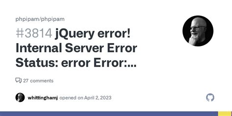 Jquery Error Internal Server Error Status Error Error Internal