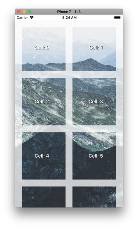 ios uicollectionview background around cell stack overflow