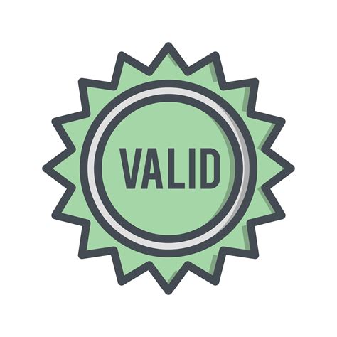 Vector Valid Stamp Icon 357168 Vector Art At Vecteezy