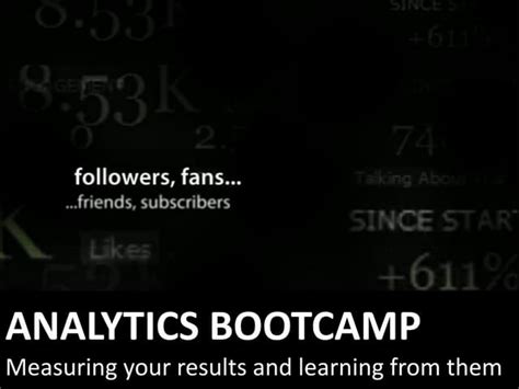 Social Media Analytics Boot Camp Ppt