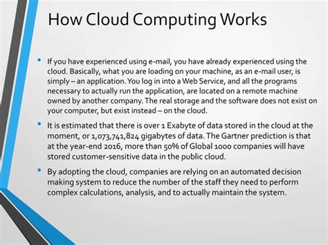 Cloud Computing Benefits Future And Challenges Pptx Cloud