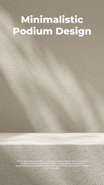 Простая натуральная керамическая текстура пустая сцена с солнечным светом 3d рендеринг шаблон