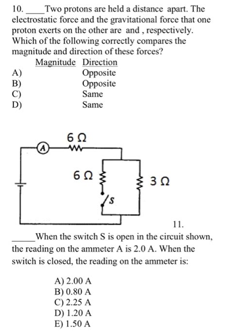 Solved Two Protons Are Held A Distance Apart The Chegg