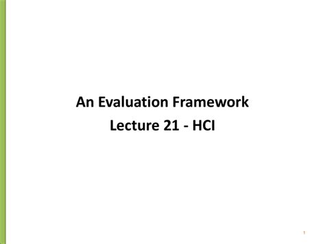 HCI Evaluation Framework Think Aloud Personas