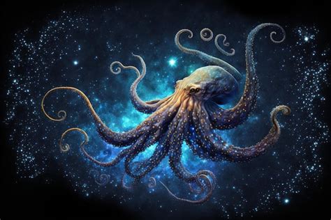 premium photo octopus generative ai
