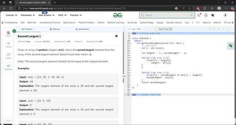 dsa codingchallenge problemsolving geeksforgeeks 160daysofcode