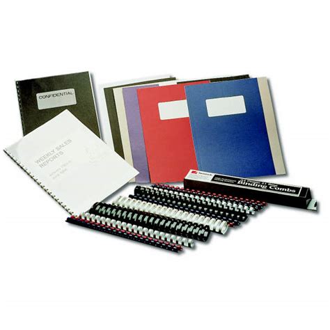 Office Machines Accessories Binding Supplies Binding Combs Mm Black Box