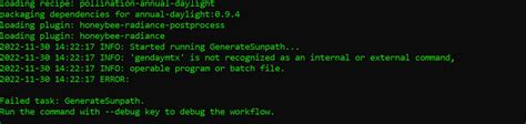 queenbee local run pollination dsl run error scripting ladybug