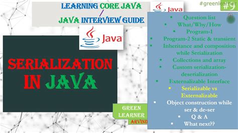 Serializeable Vs Externalizable Interface Serialization In Java 9 Core Java Tutorial