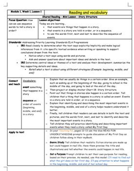 HMH Into Reading Grade Reading Writing Workshop Lesson Plans Module