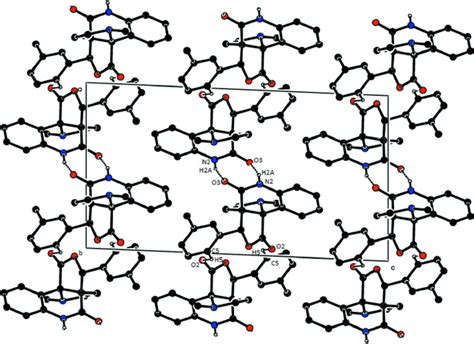 The Molecular Packing Is Viewed Along The B Axis Dashed Lines Shows