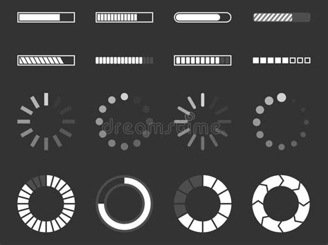 Loading Icons Load Indicator Sign Stock Vector Illustration Of Design Background 111560920