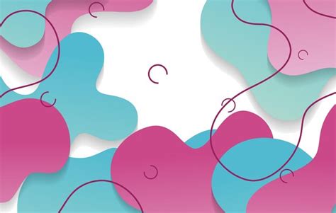 Premium Vector Abstract Gradient Dynamic Fluid Shapes Background Design Template