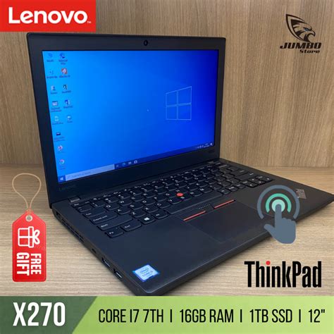 Jual Laptop Lenovo Thinkpad X270 Core I7 7th Gen 16GB RAM 1TB SSD Display 12 HD Camera Slim