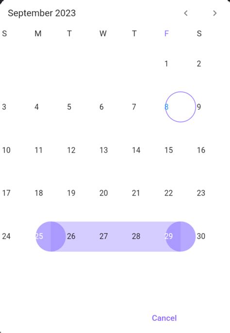 selected date s circle is not centered correctly · issue 1385