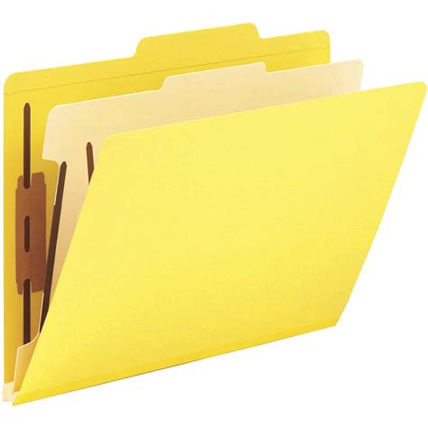Smead Classification Folders 1 Divider Yellow 10bx Letter 13704