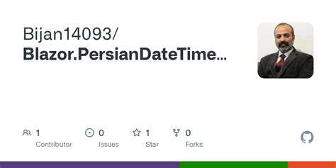 GitHub Bijan Blazor PersianDateTimePicker