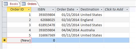 how to create a database and add tables in ms access 2013
