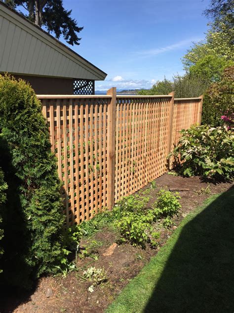 1 2 Lattice Fence 6 High Lattice Fence Fence Design Fence